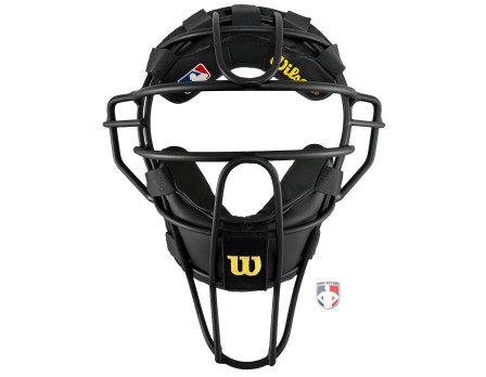 Wilson MLB Black Dyna-Lite Aluminum Umpire Mask with Black Wrap Around ...