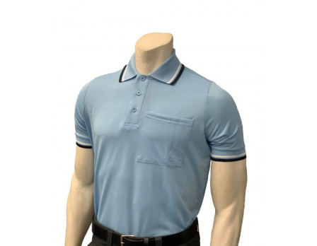 Smitty Short Sleeve Body Flex Umpire Shirt - Powder Blue | Ump Attire