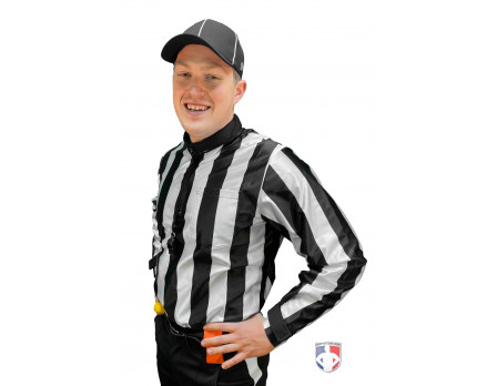 Smitty 2" Stripe Water Resistant Football Referee Shirt | Ump Attire