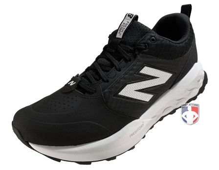 New Balance V4 Black & White Low-Cut Umpire Base Shoes | Ump Attire