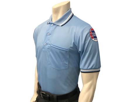 Missouri (MSHSAA) Short Sleeve Umpire Shirt - Powder Blue | Ump Attire