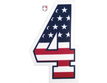 4" USA Stars and Stripes Precision-Cut Number | Ump Attire