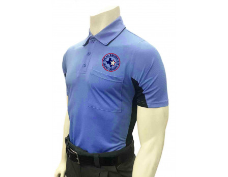 NJCAA Region XIV Smitty Umpire Shirt - Sky Blue with Black | Ump Attire