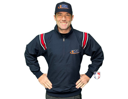 Illinois (IHSA) Umpire Jacket - Navy and Red | Ump Attire