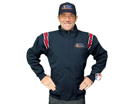 Illinois (IHSA) Umpire Thermal Jacket - Navy and Red | Ump Attire