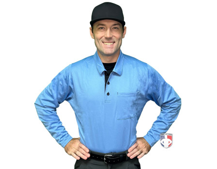 Smitty V3 Major League Replica Long Sleeve Umpire Shirt - Sky Blue with ...