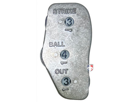 Markwort 3-Dial Brushed Steel Umpire Indicator - 4/3/3 Count | Ump Attire