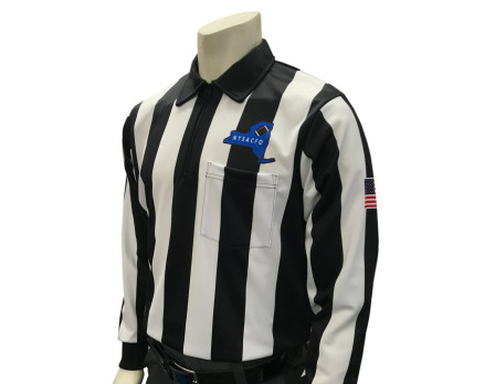 New York (NYSACFO) 2 1/4" Stripe Long Sleeve Football Referee Shirt ...