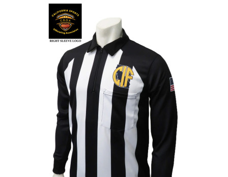 California (CSOA) 2 1/4" Stripe Long Sleeve Football Referee Shirt ...