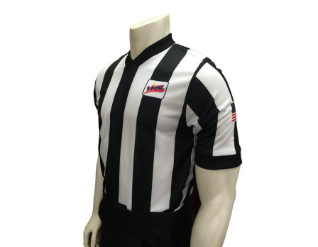 Virginia (VHSL) 2 1/4" Stripe Body Flex Men's V-Neck Referee Shirt ...