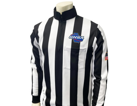 Georgia (GHSA) 2" Stripe Rainy Weather Long Sleeve Football Referee ...