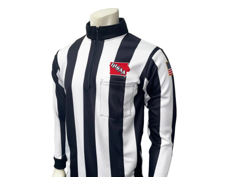 Iowa (IHSAA) 2 1/4" Stripe Rainy Weather Long Sleeve Football Referee ...