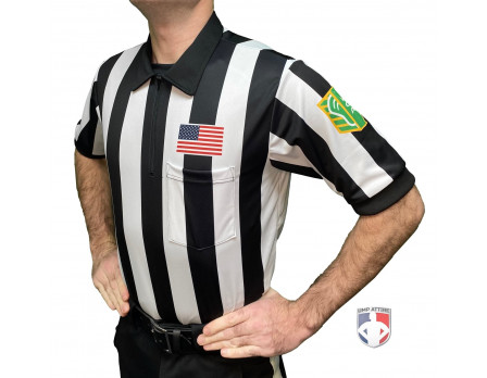Vermont (VLOA) 2" Stripe Short Sleeve Referee Shirt | Ump Attire