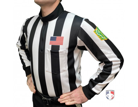Vermont (VLOA) 2" Stripe Foul Weather Referee Shirt | Ump Attire