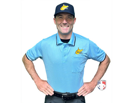 West Virginia (WVSSAC) Short Sleeve Umpire Shirt - Powder Blue | Ump Attire