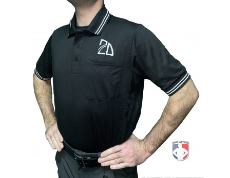 2D Sports (2D) Short Sleeve Umpire Shirt - Black | Ump Attire